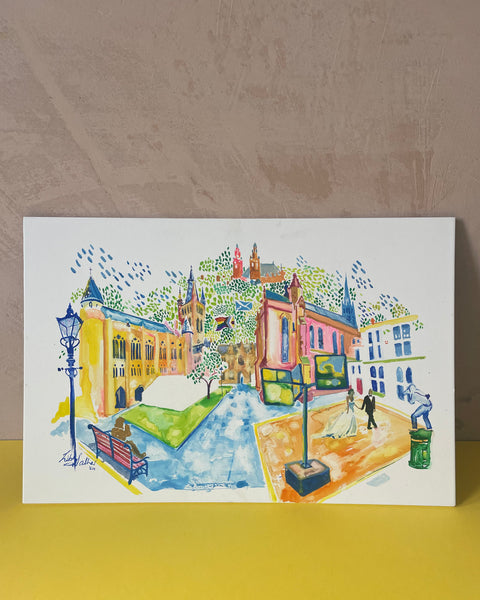 Glasgow University Original Painting – Libby Walker