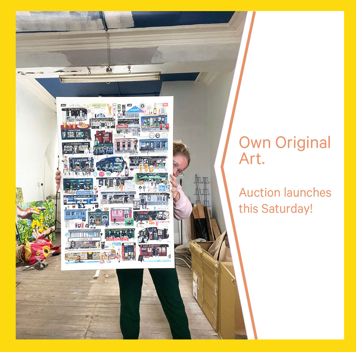 Original art auction - Southside Pubs – Libby Walker