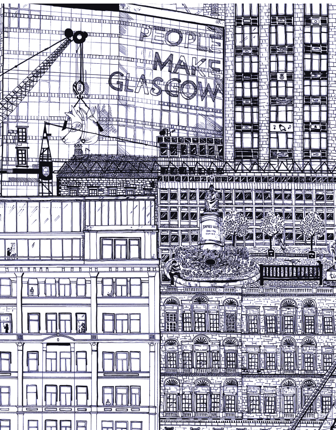 Glasgow City print – Libby Walker