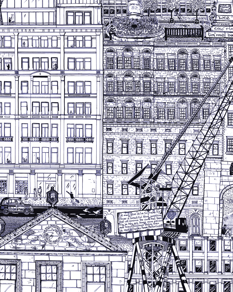 Glasgow City print – Libby Walker