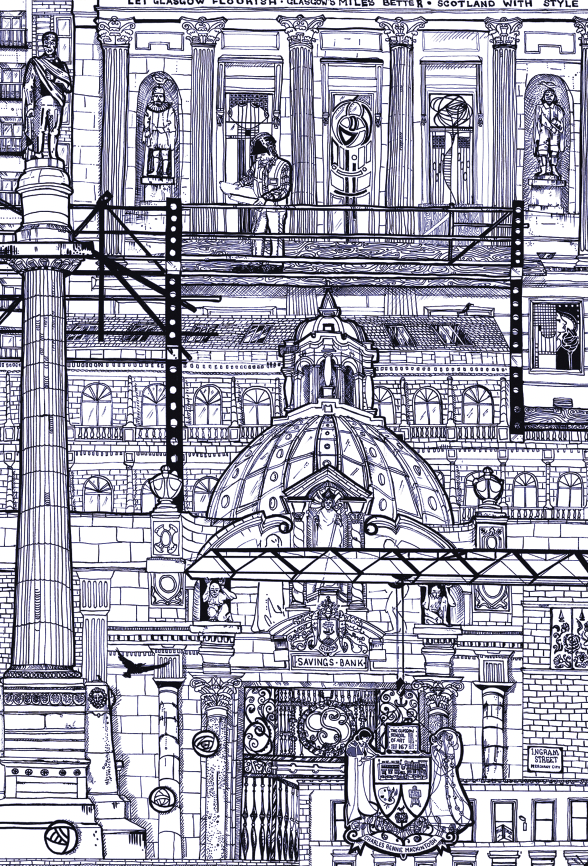 Glasgow City print – Libby Walker