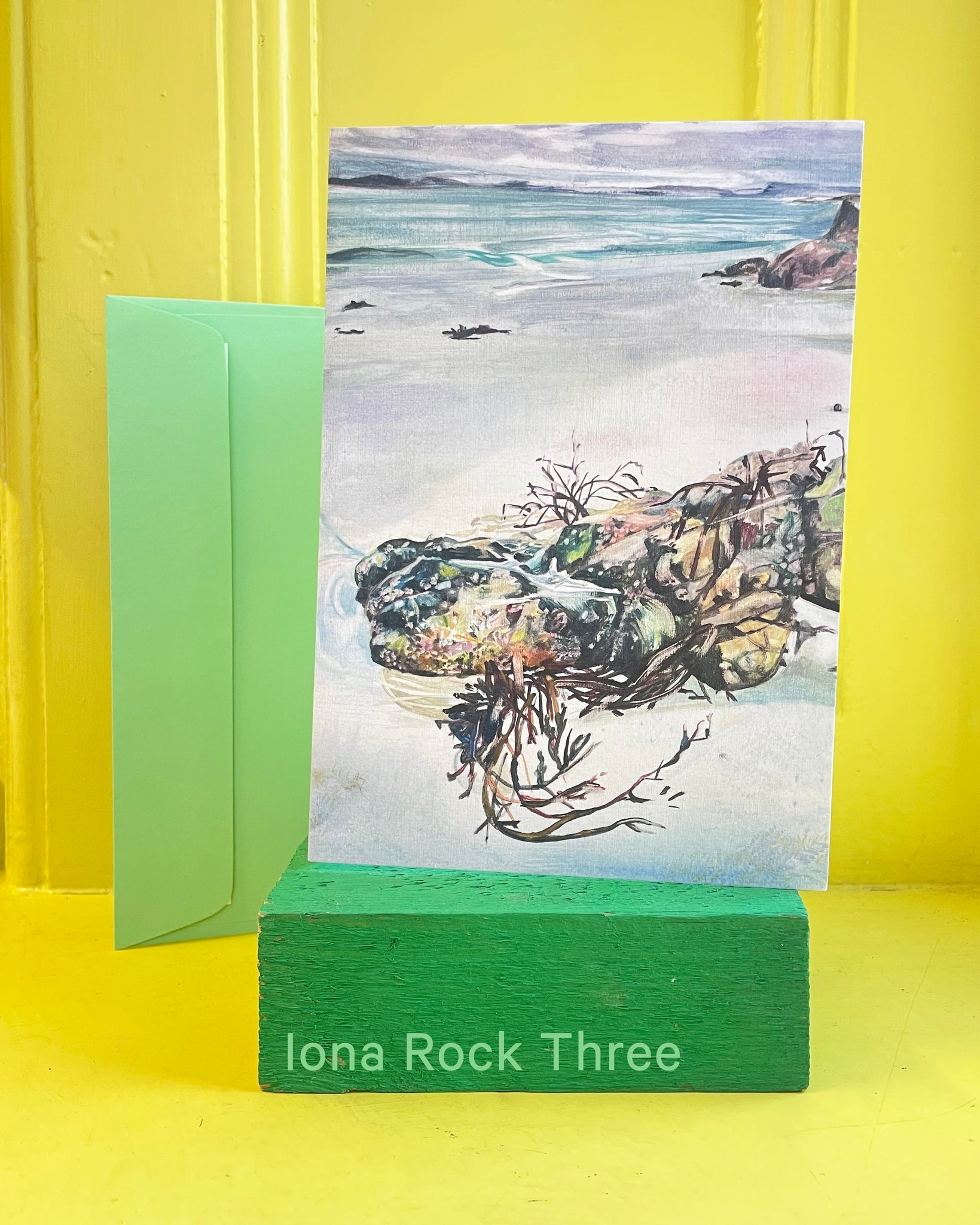 Iona Rocks Card A5 – Libby Walker